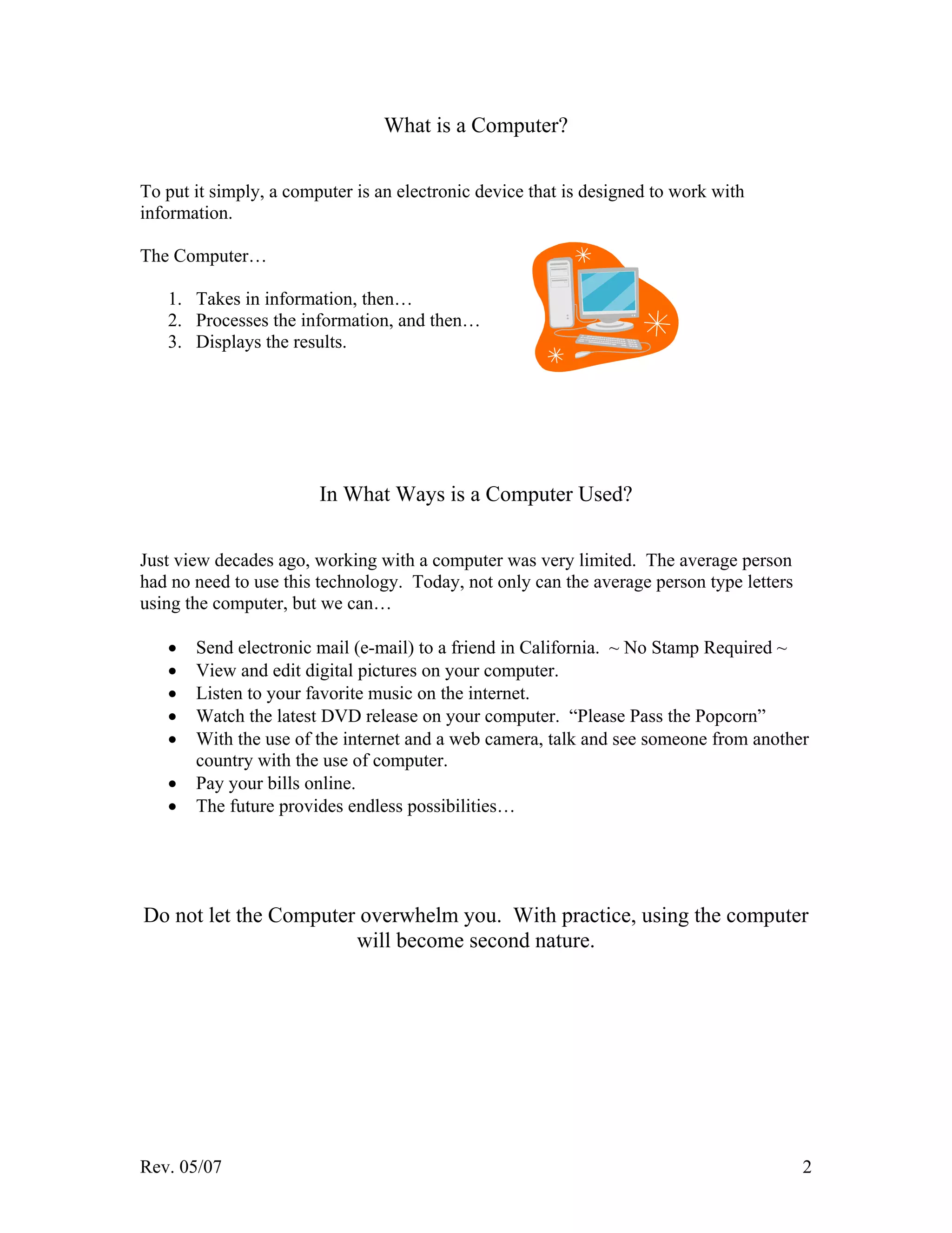Computers for beginners | PDF