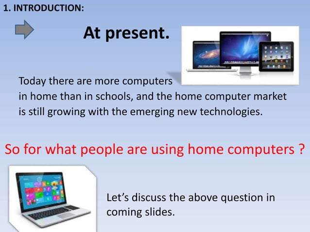 Uses/applications of computers at home | PPTX