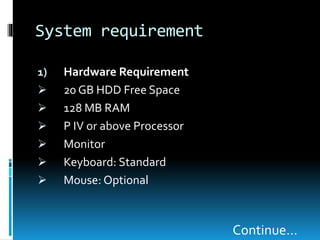 Computer shop billing system | PPTX