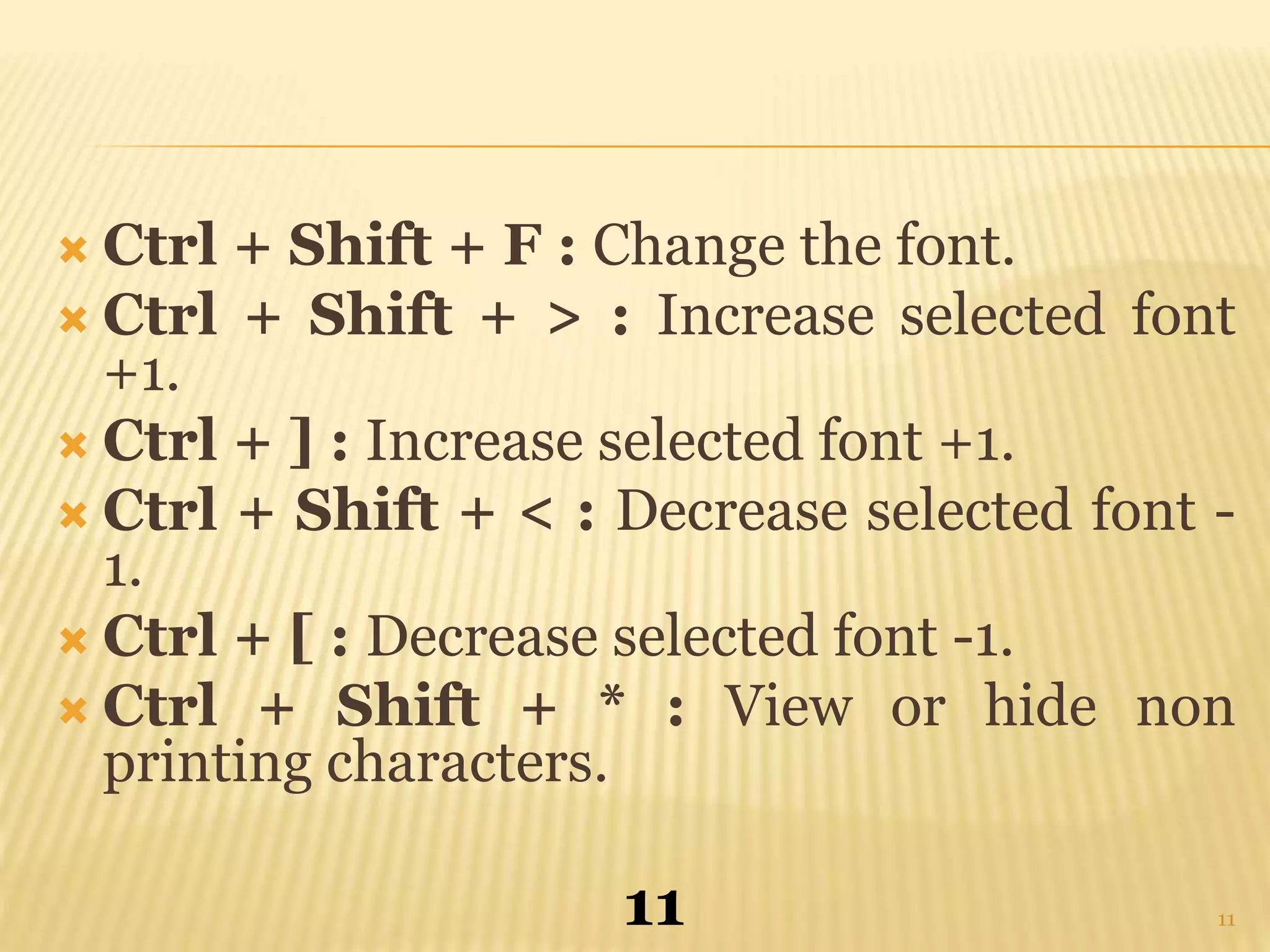 Computer shortcut keys | PPTX