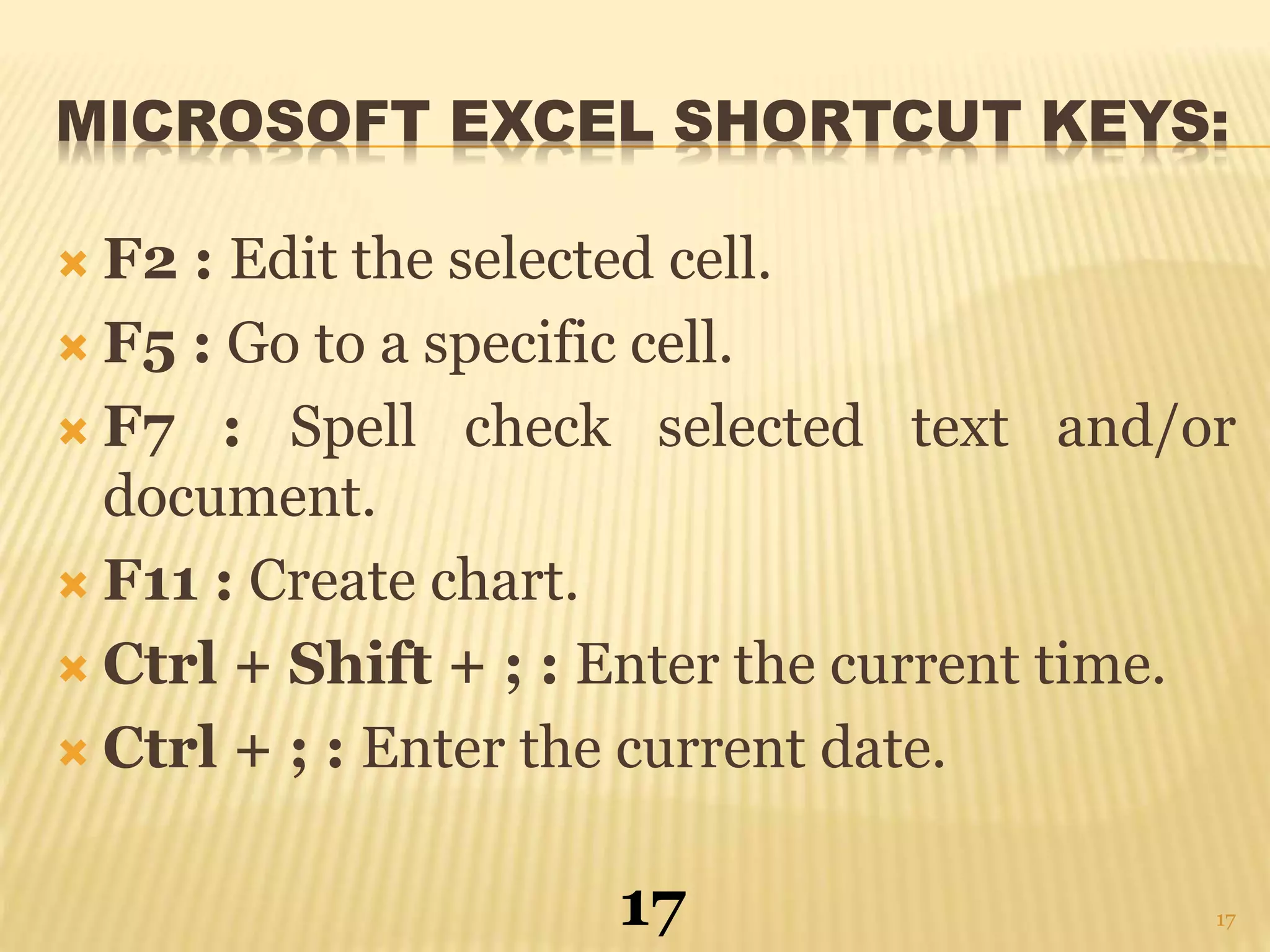 Computer shortcut keys | PPTX