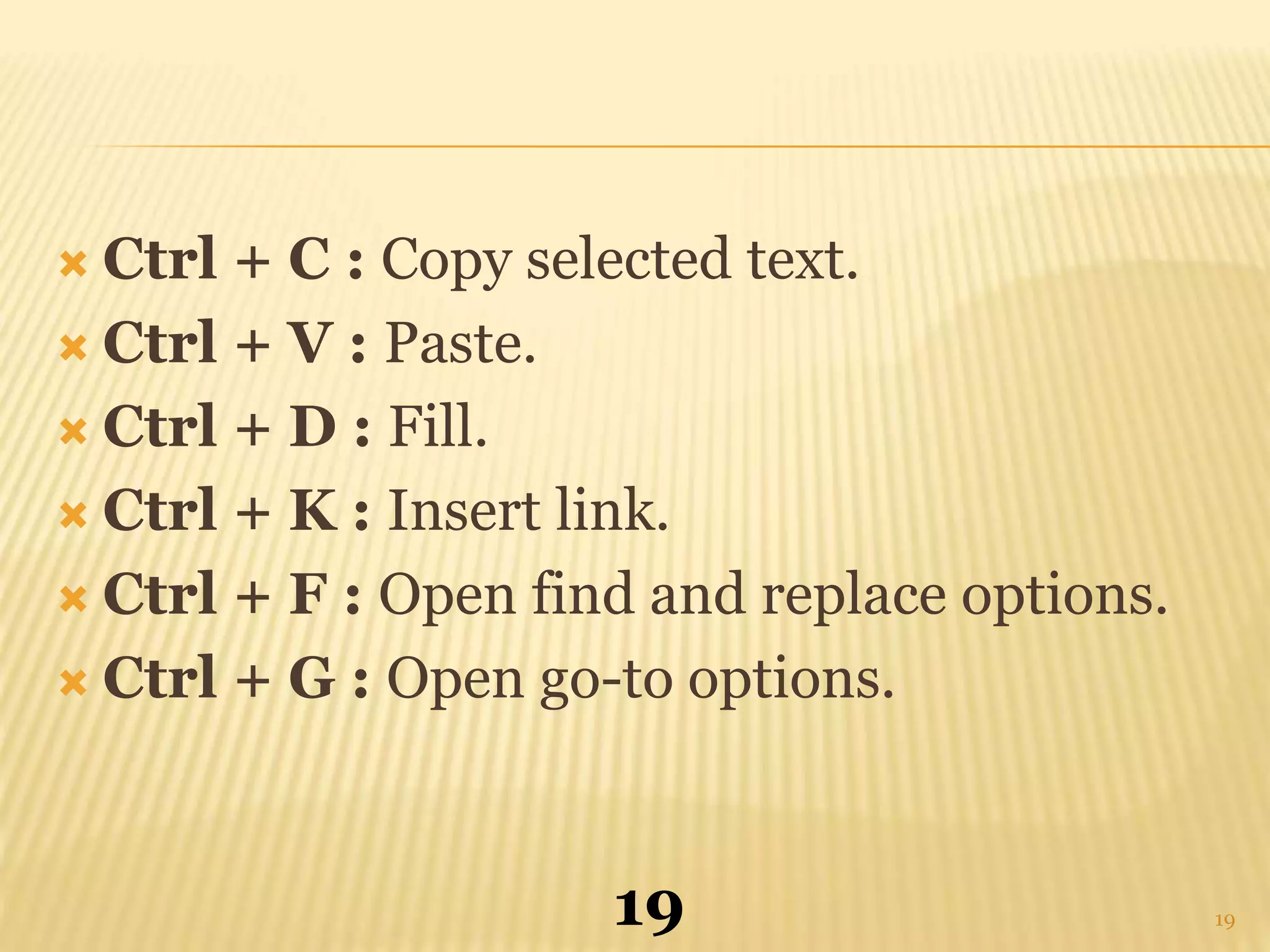 Computer shortcut keys | PPTX