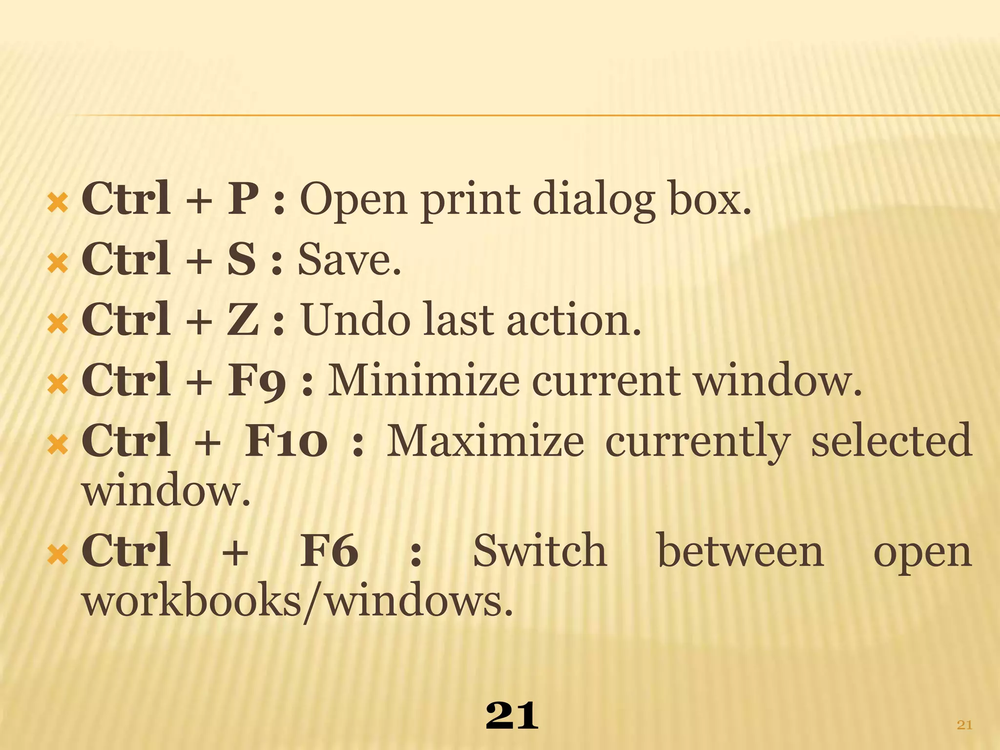 Computer shortcut keys | PPTX