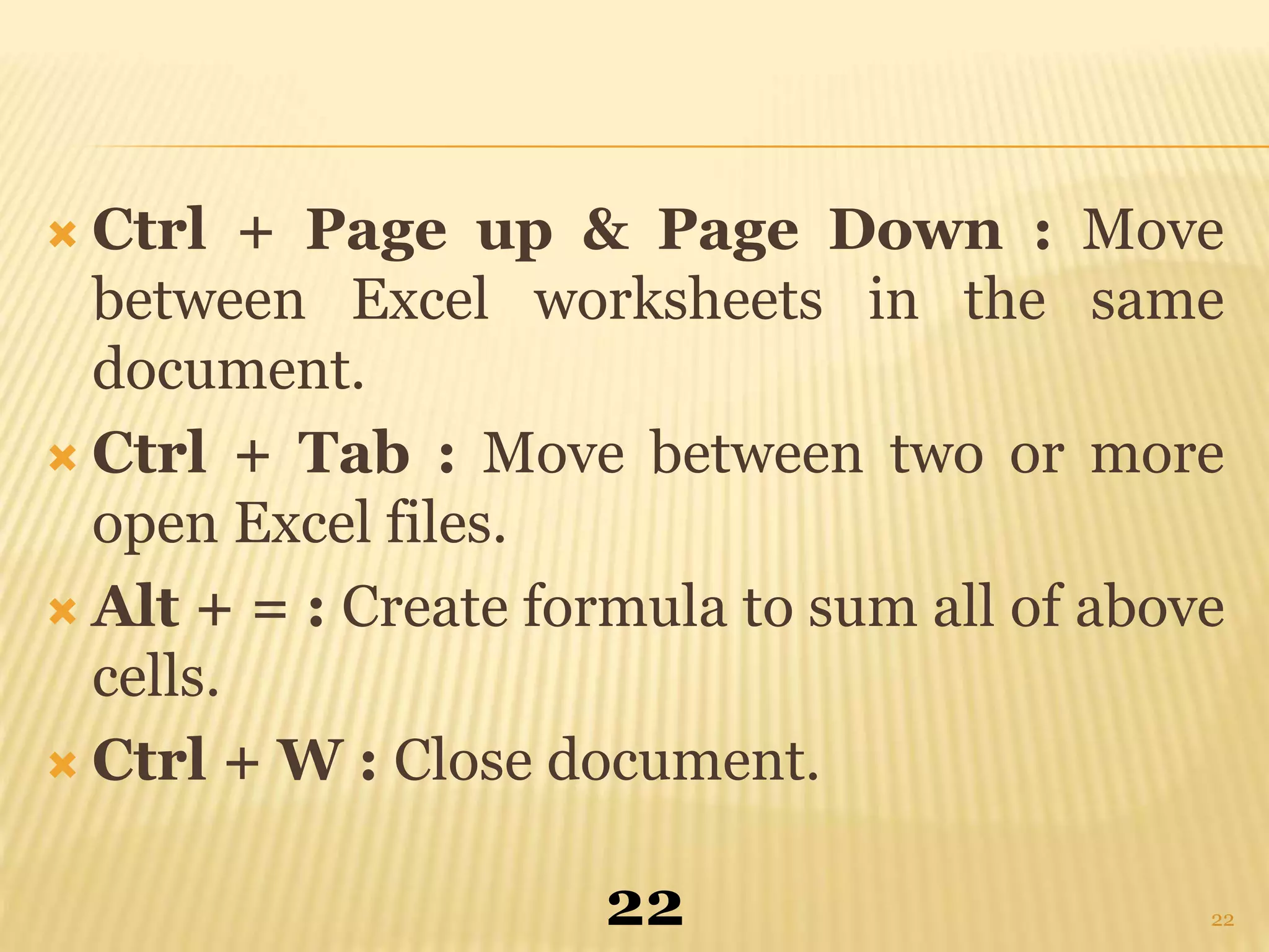Computer shortcut keys | PPTX