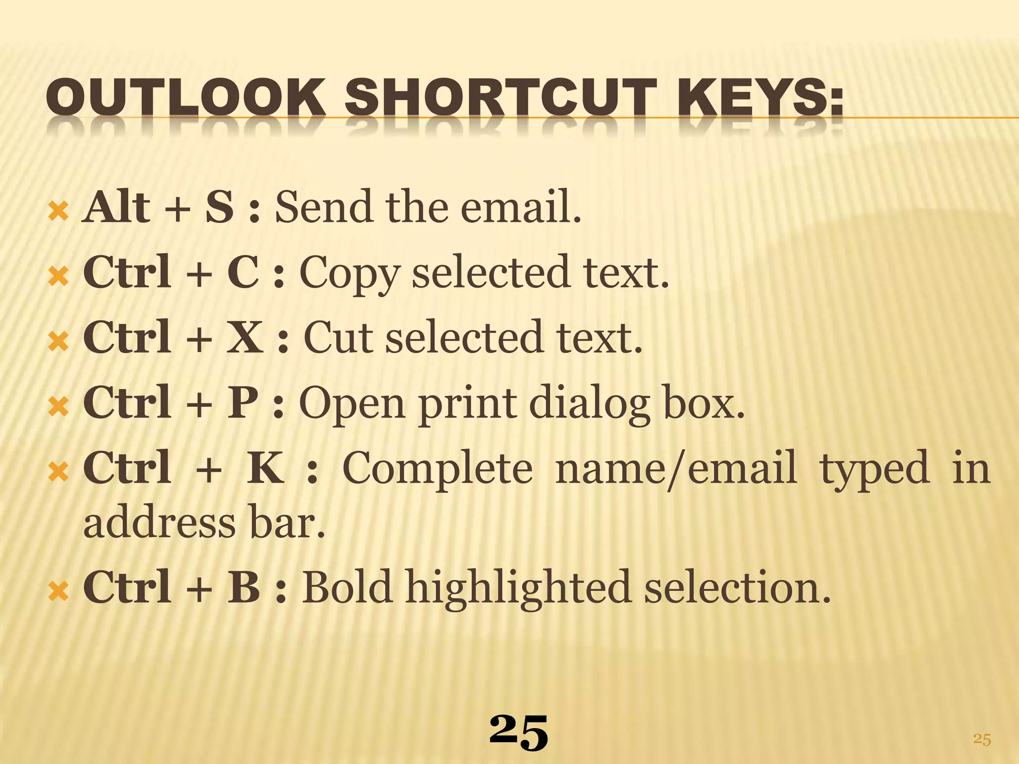 Computer shortcut keys | PPTX