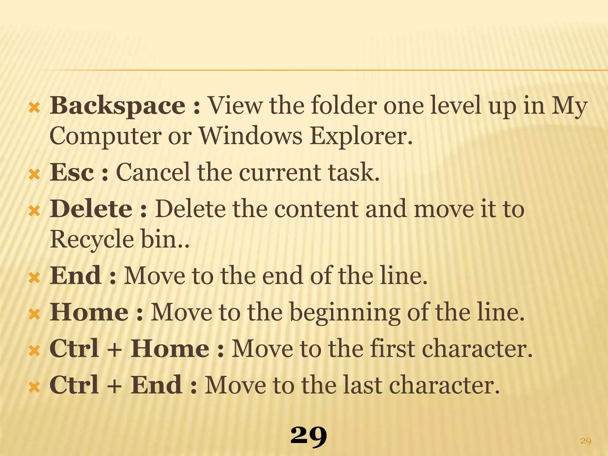 Computer shortcut keys | PPTX