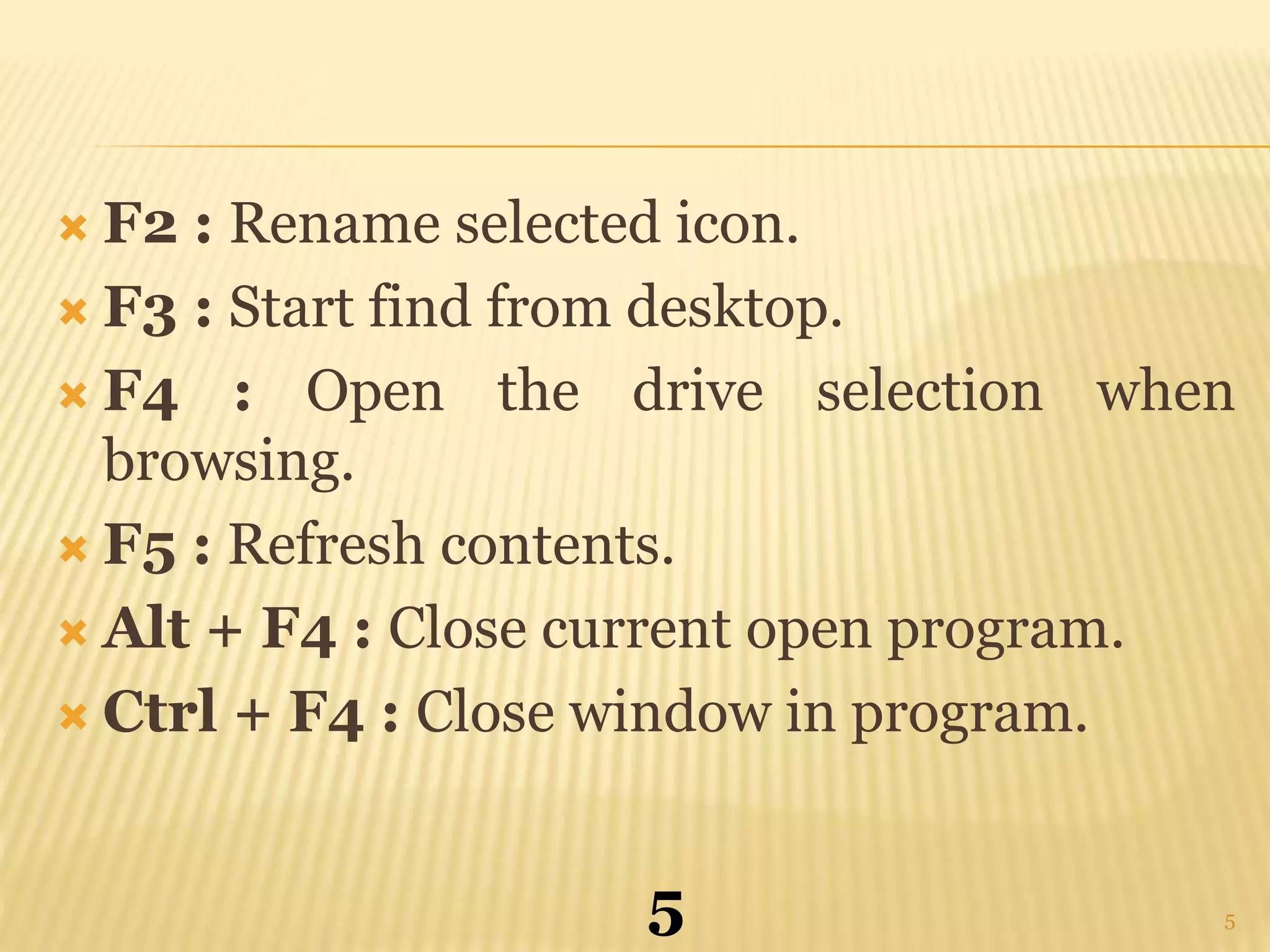 Computer shortcut keys | PPTX