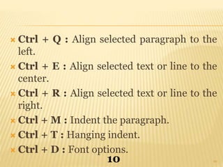 Computer shortcut keys | PPTX