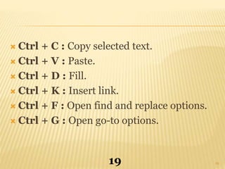 Computer shortcut keys | PPTX