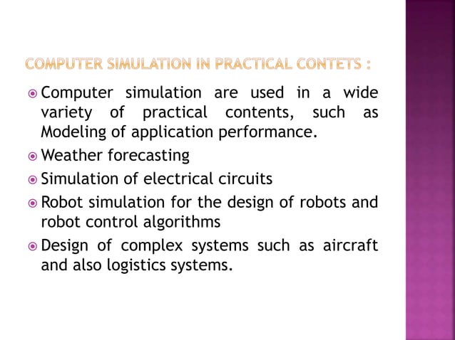 Computer simulation | PPT