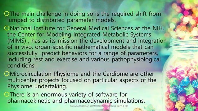 Computer simulations in pharmacokinetics and pharmacodynamics | PDF