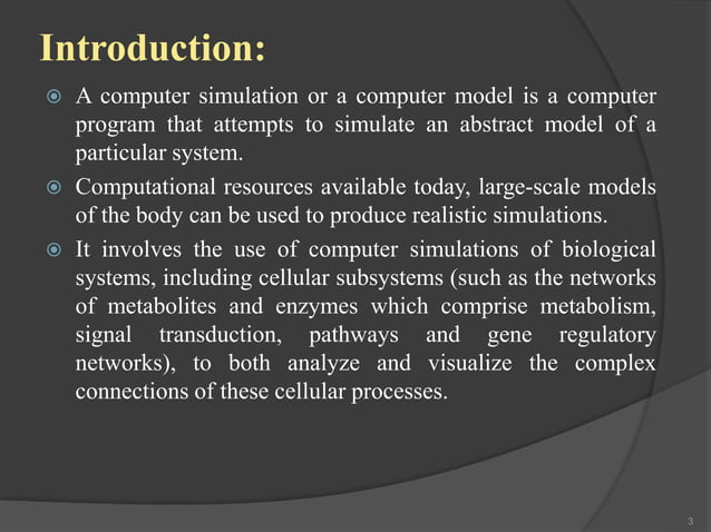 Computer simulation in pkpd | PPTX