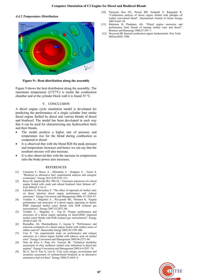Computer simulation of ci engine for diesel and biodisel blends | PDF | Physics | Science