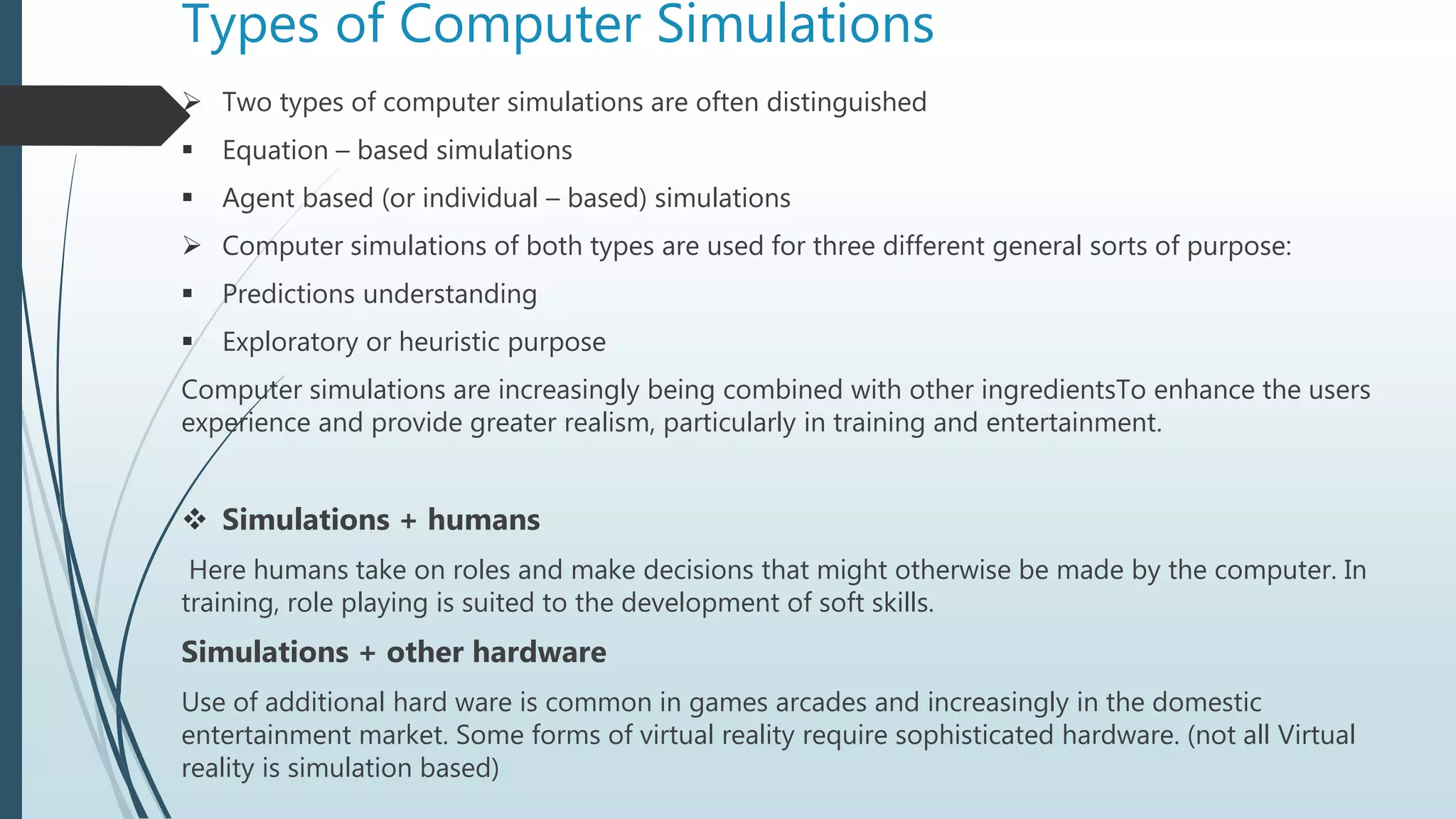 Computer simulations | PPTX