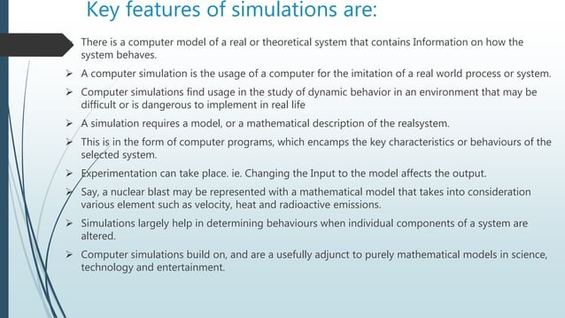 Computer simulations | PPTX | Simulation Video Games | Video Game Genres