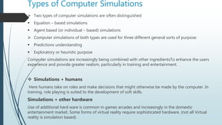 Computer simulations | PPTX