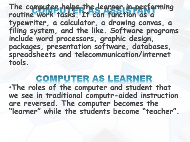 Computers in education | PPTX