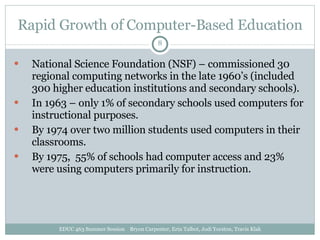 Computers In Education History | PPT