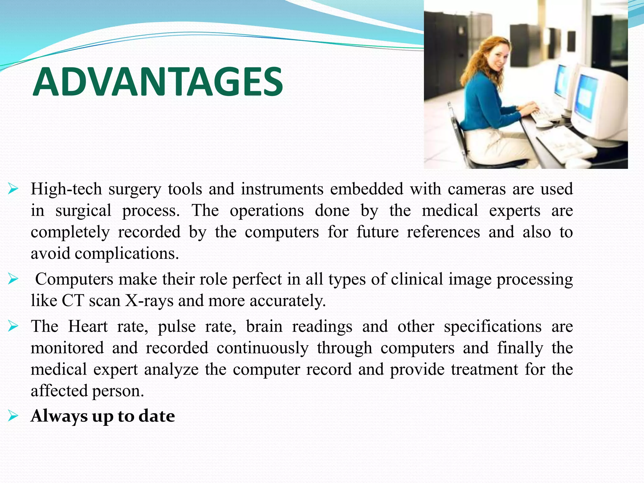 Computers in Medical field | PPTX