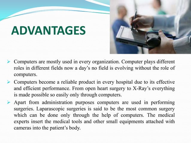Computers in Medical field | PPTX
