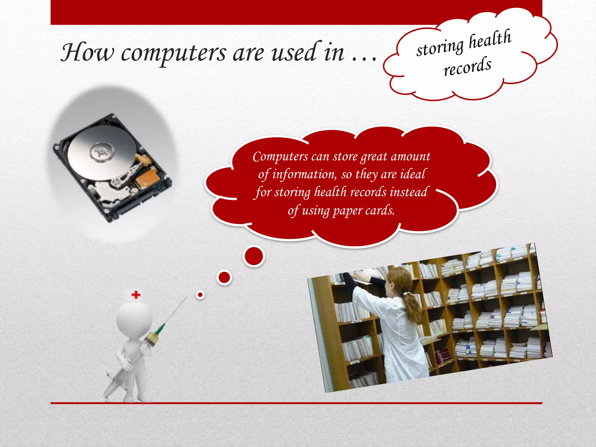 Computers usage in medicine | PPTX