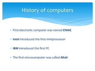 Computers in medicine and biology | PPTX