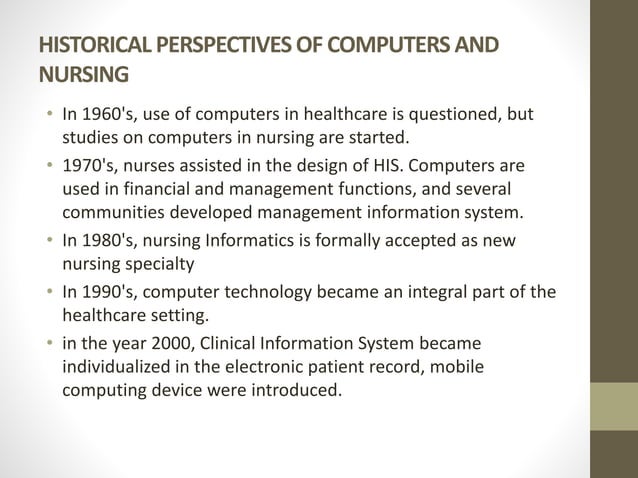 COMPUTERS IN NURSING -ANP.pptx | Healthcare Industry | Industries
