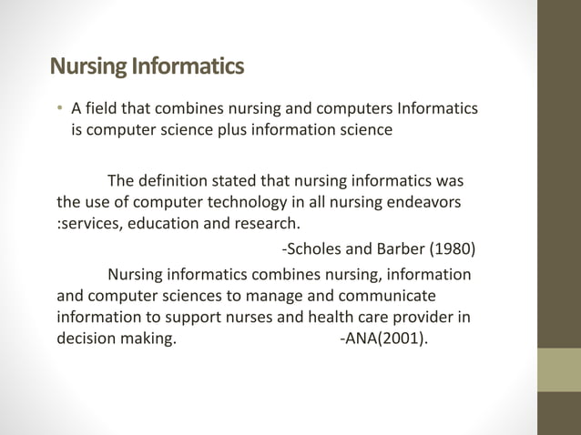 COMPUTERS IN NURSING -ANP.pptx | Healthcare Industry | Industries