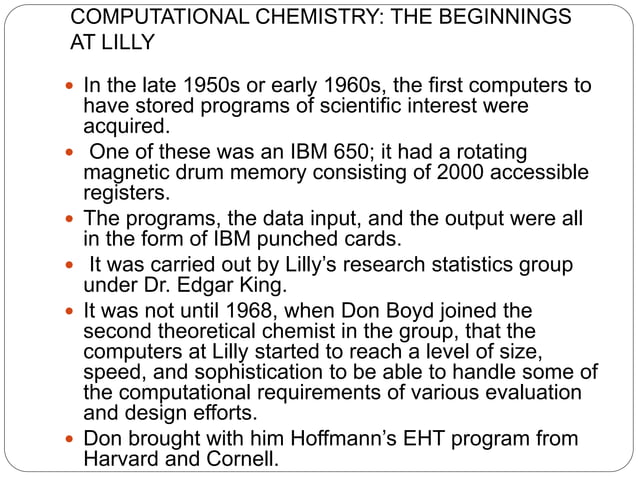 Computers in pharmaceutical research and development, General overview ...