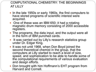 Computers in pharmaceutical research and development, General overview ...