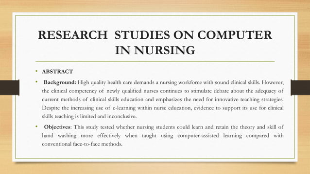 COMPUTERS IN TEACHING LEARNING, NURSING RESEARCH AND PRACTICE.pptx