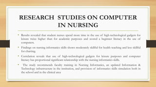 COMPUTERS IN TEACHING LEARNING, NURSING RESEARCH AND PRACTICE.pptx