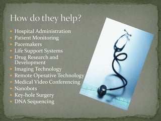 Computers In The Medical Field | PPTX