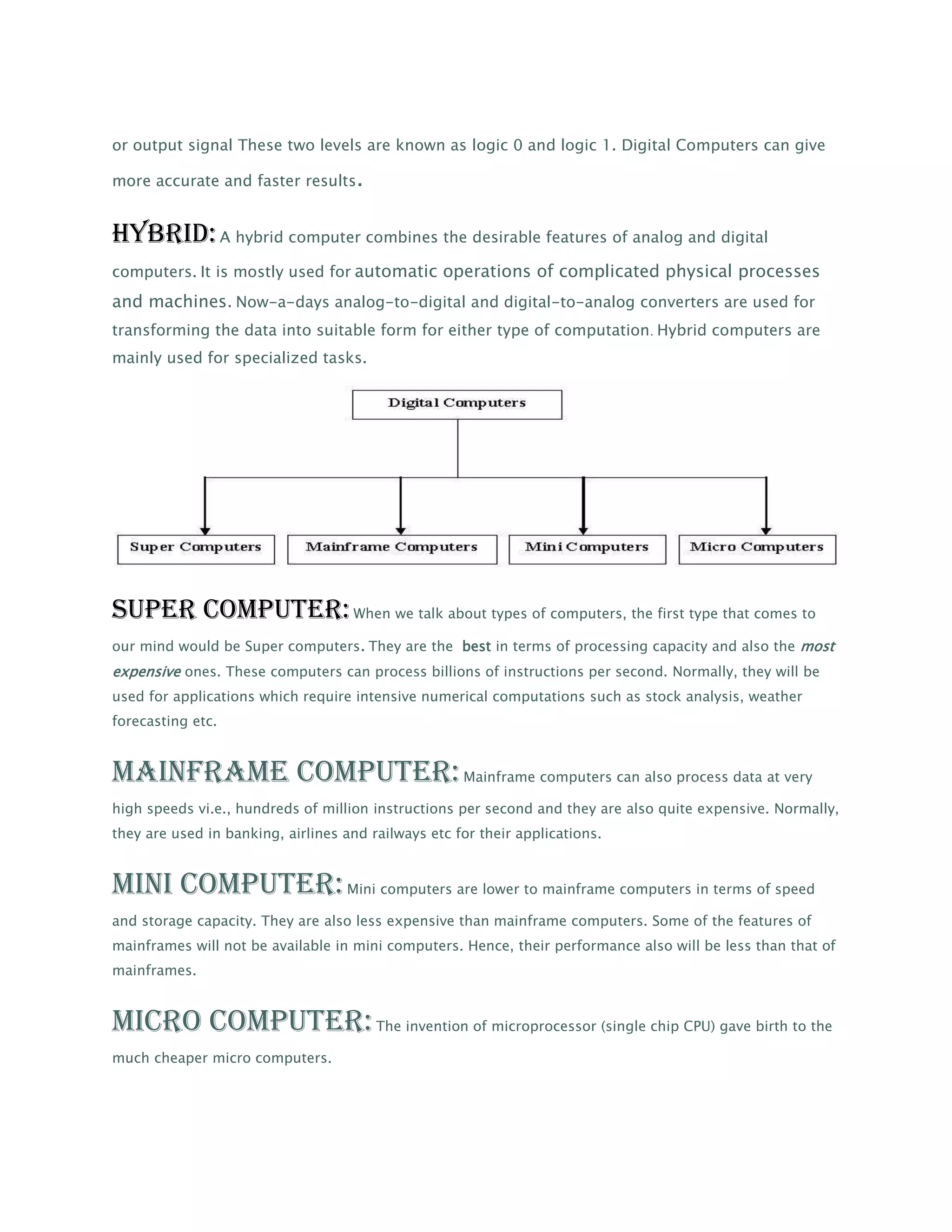 types of computer | PDF