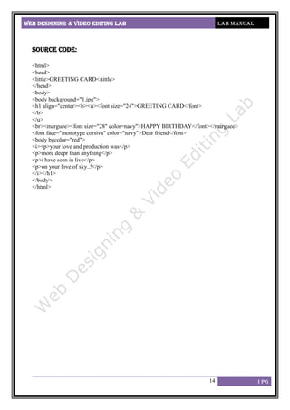 Computer skills for web designing and video editing_Lab Manual.pdf