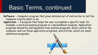 Computer skills vocabulary | PDF