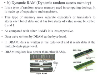 Introduction to COMPUTER’S MEMORY RAM and ROM | PPTX