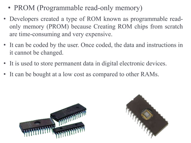 Introduction to COMPUTER’S MEMORY RAM and ROM | PPT