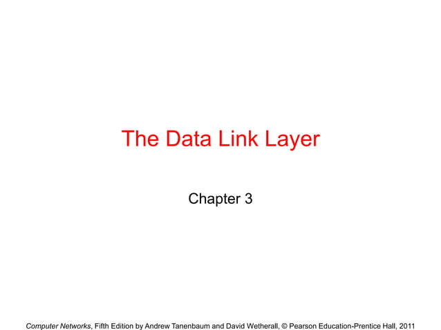 Computers network Chapter 3 The data link layer.ppt