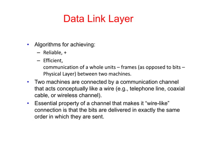 Computers network Chapter 3 The data link layer.ppt