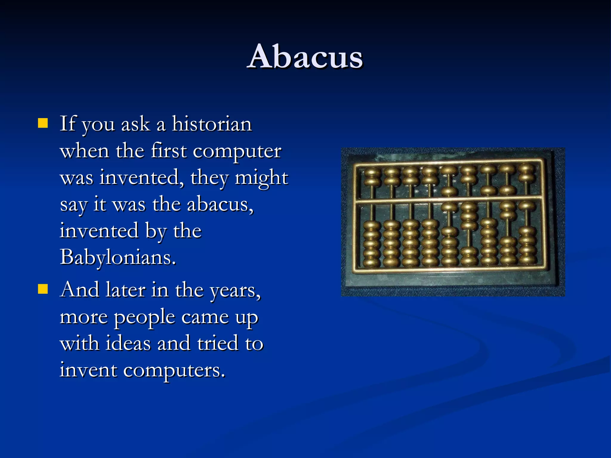 Computers Now And Then | PPT