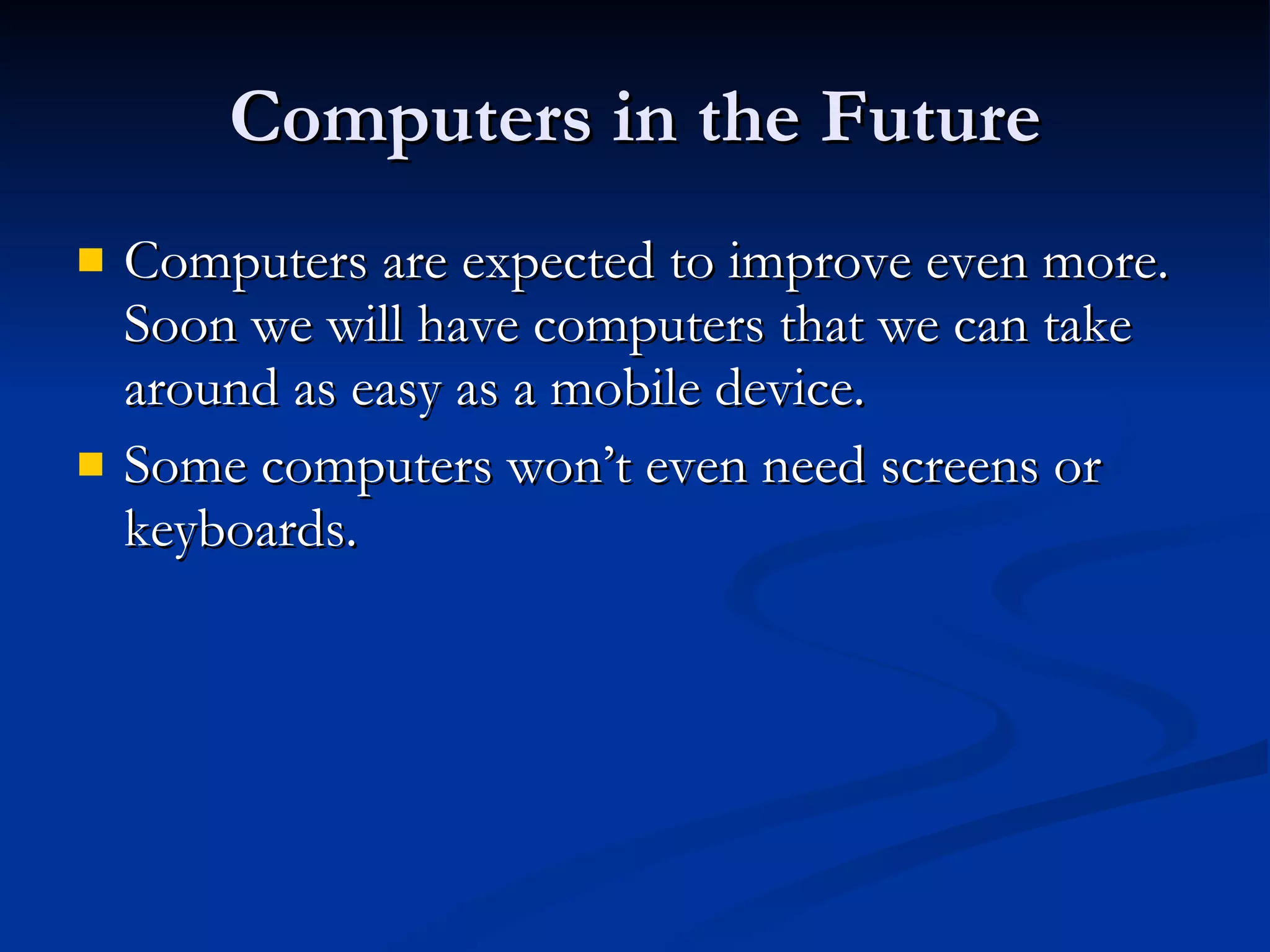 Computers Now And Then | PPT