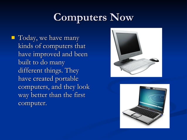 Computers Now And Then | PPT