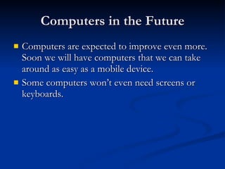 Computers Now And Then | PPT