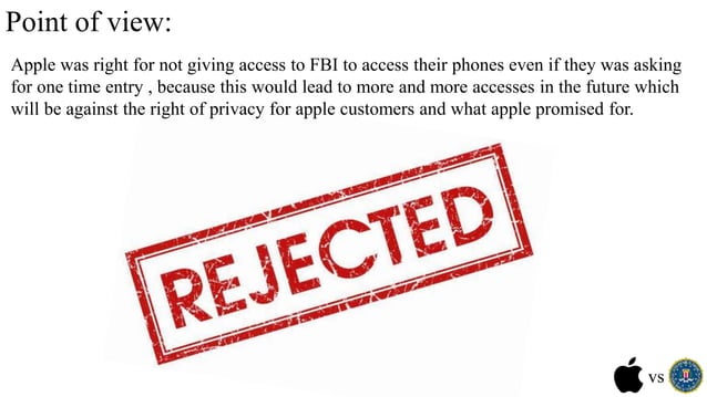 FBI–Apple encryption dispute | PPT