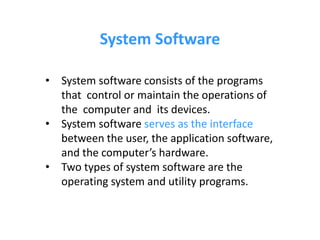 Computer Software And its types | PPTX