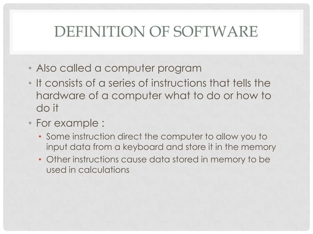 Computer software | PPT
