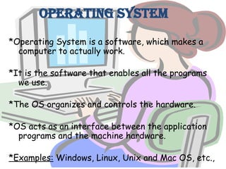Computer Software and its type category types | PPTX