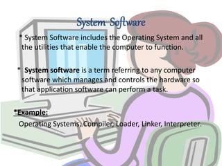 Computer Software & It's types. | PPTX