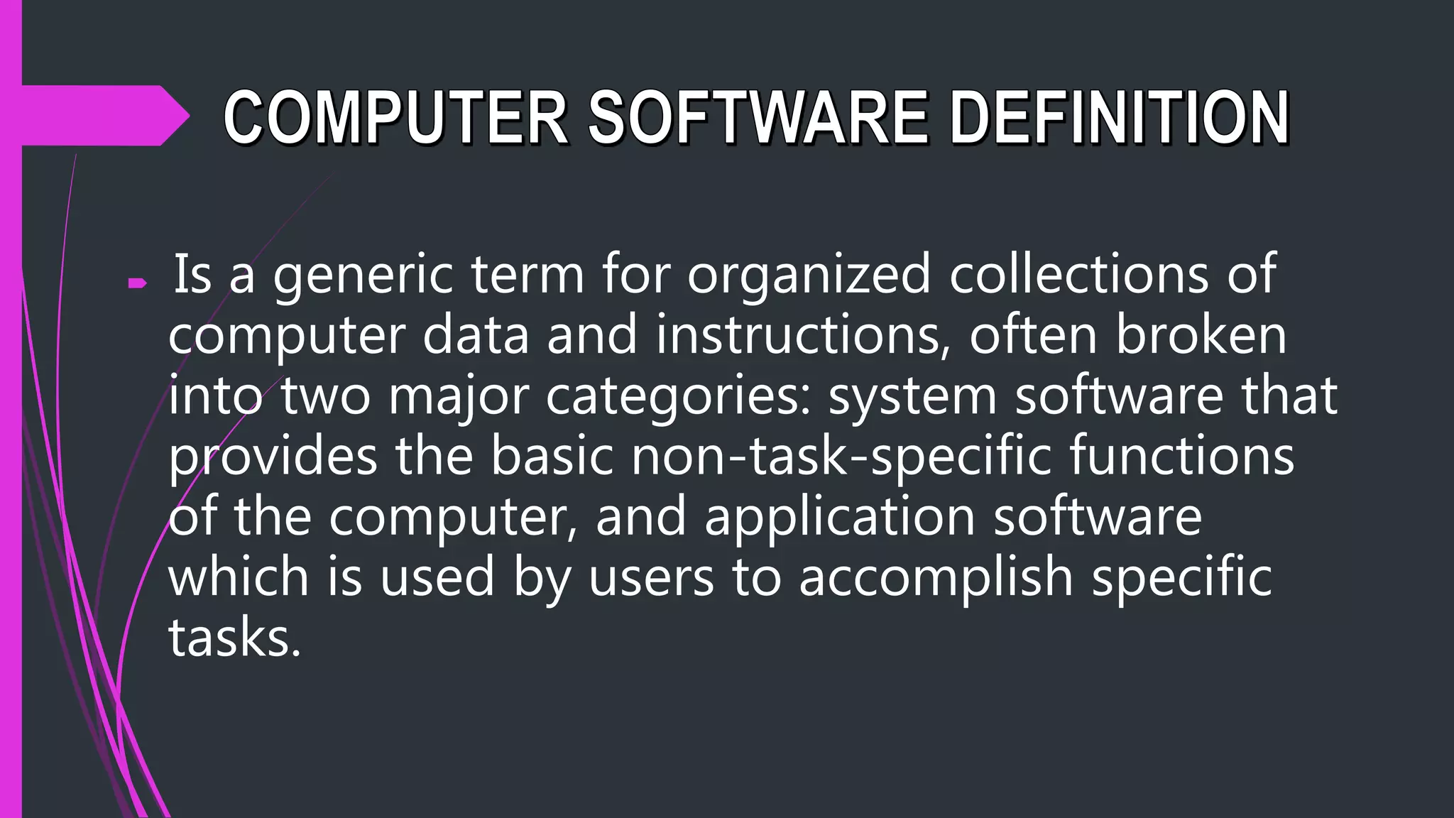 Computer software | PPT